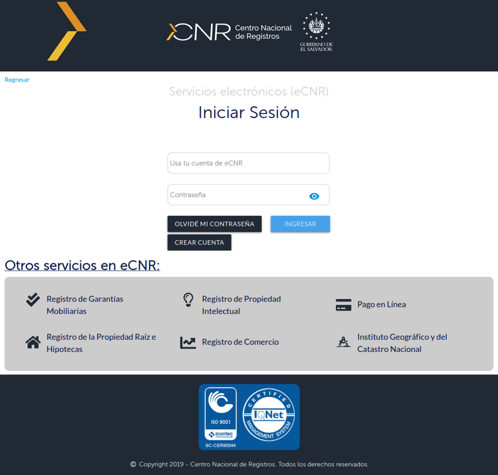 Ventanilla Virtual CNR